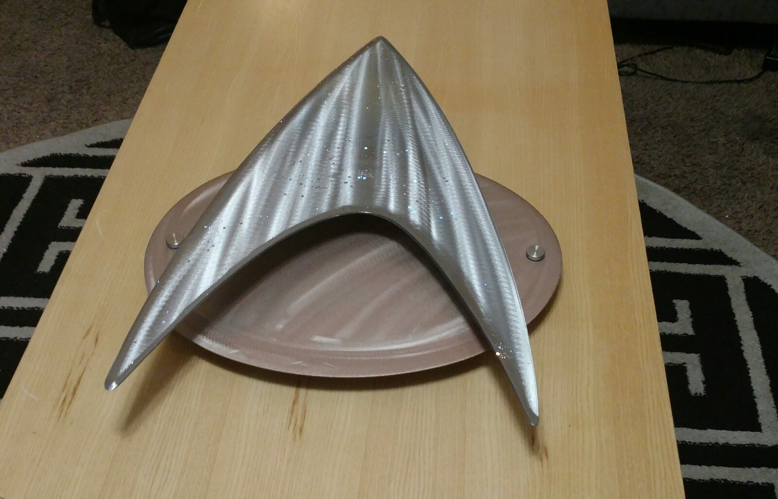 metal Wall art Star trek signs logo LED lit home decor plasma cut steel ...