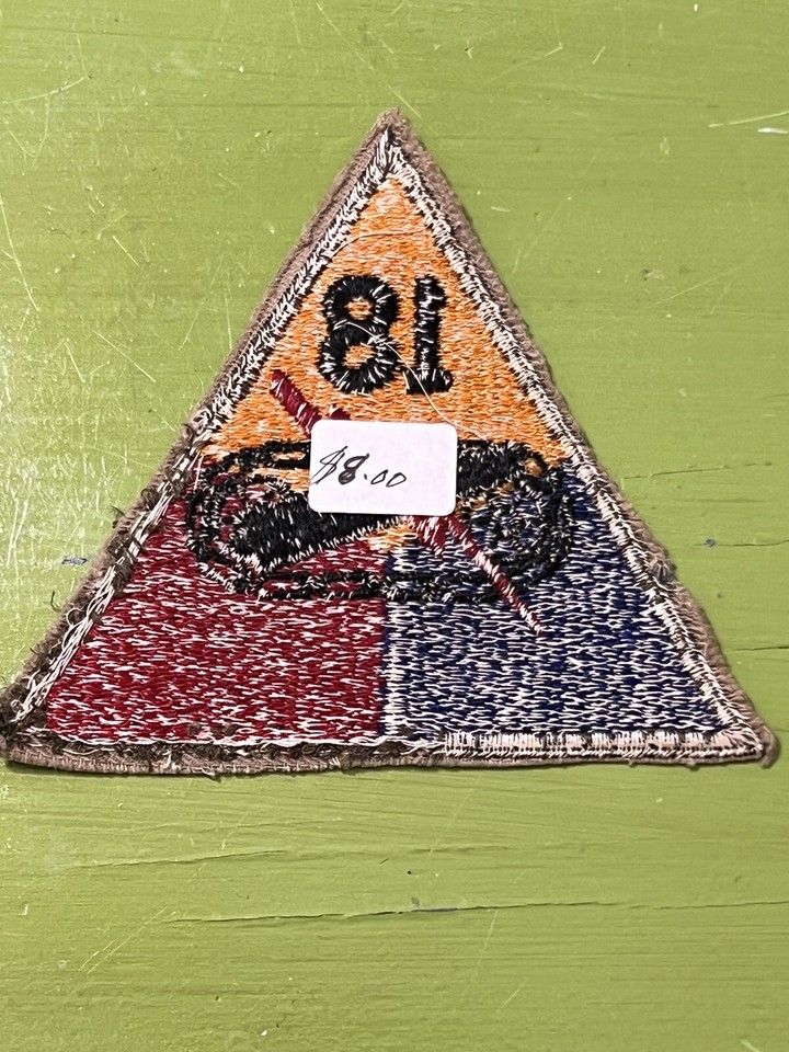US Army Armored Tank Battalion Division Triangle Patch 18th | eBay