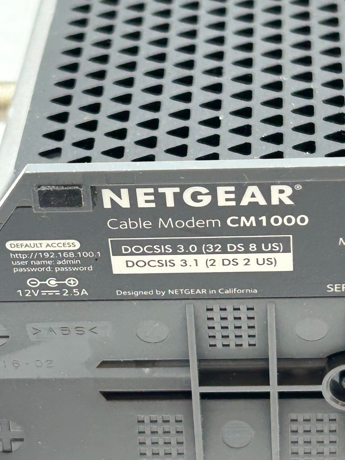 NETGEAR CM1000 Nighthawk DOCSIS 3.1 Cable Modem UNIT ONLY FREE S/H | eBay