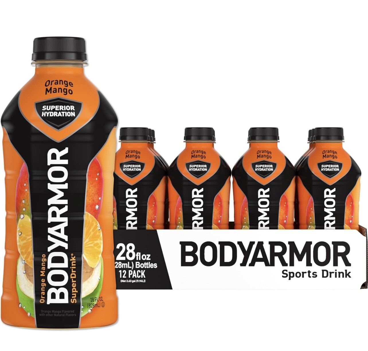 [Bulk Pricing] Body Armor Orange Mango Sports Drink 12ct, 28 fl oz. | eBay
