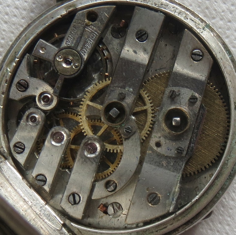 Napoleon Pocket Watch silver hunter case 41,5 mm. in diameter balance ...