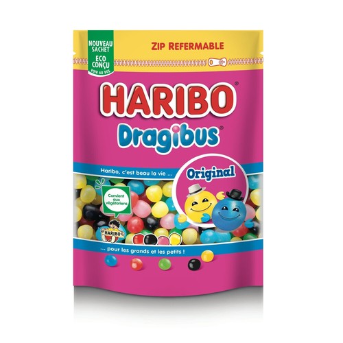 LOT DE 2 - HARIBO - Bonbons Dragibus - Bonbons - paquet de 220 g ...