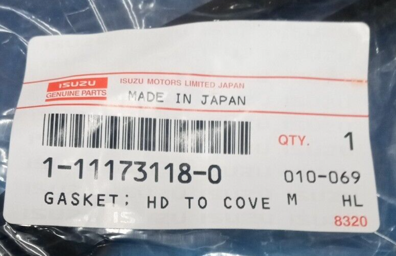 John Deere Excavator Gasket; Hd To Cover SKU: 1111731180 ISUZU # 1 ...