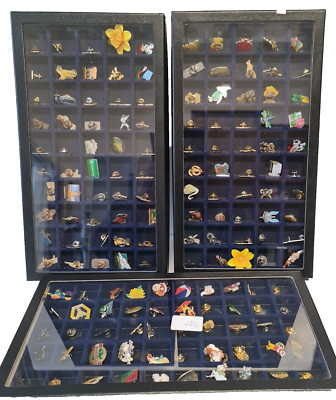 Job lot Collectable Pin Badges 50 Lapel Tie Jacket Pin Badges In ...