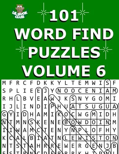 101 WORD FIND PUZZLES VOL. 6: THEMED WORD SEARCHES, By Lil Book Club ...