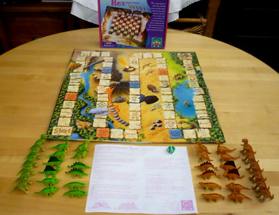 LN Vtg 1997 Discovery Toys Checkersaurus Rex Checkers & Other Dinosaur ...