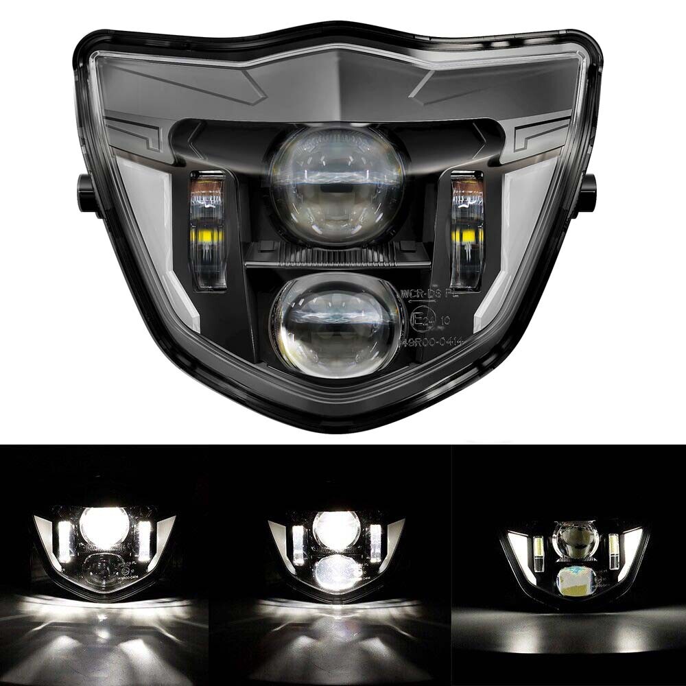 LED Headlight DRL Hi/Lo Beam + Fairing For Yamaha WR450F WR250F 2013 ...