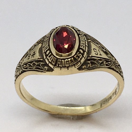 14K Gold University of California L A UCLA Class 1991 Ring 3.7 Gram ...