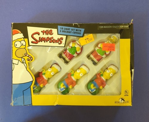 The Simpsons Indoor/Outdoor Christmas Lights, 10 Light Set With 5 ...