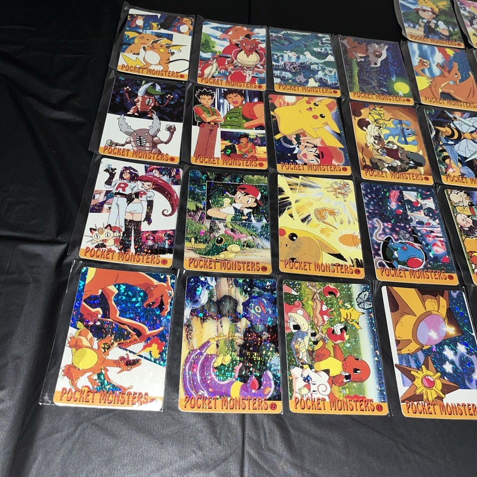 Pokemon Vintage Pocket Monsters Vending HOLO Prism Sticker (36 Cards ...