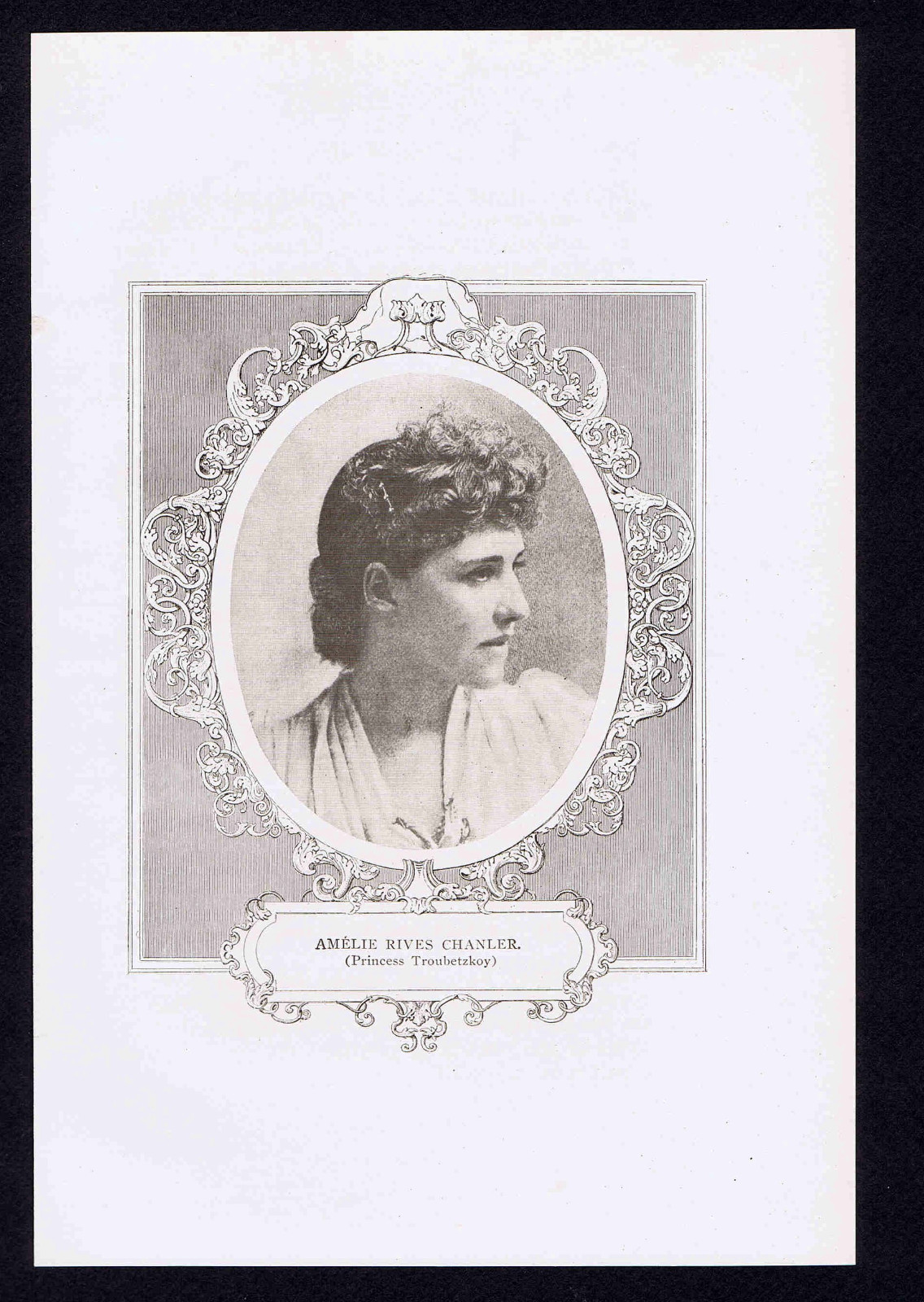Princess Troubetzkoy, Amélie Rives Chanler, American Novelist & Poet ...