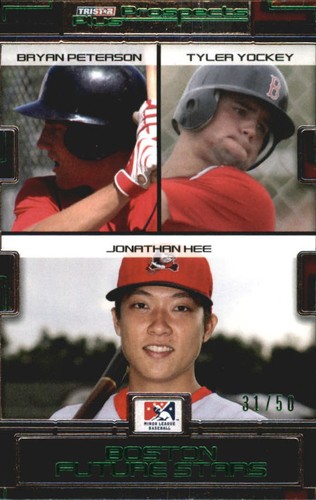 2008 TRISTAR Prospects Plus - Green #148 Tyler Yockey, Jonathan Hee ...