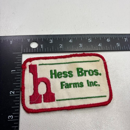 VINTAGE c 1960s / 70s HESS BROS. FARMS INC. Advertising Patch 51TZ | eBay