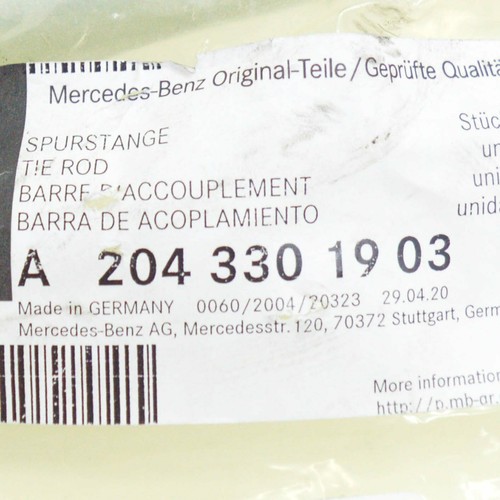 MB GLK X204 STEERING GEAR LEFT OUTSIDE TIE ROD LHD A2043301903 | eBay