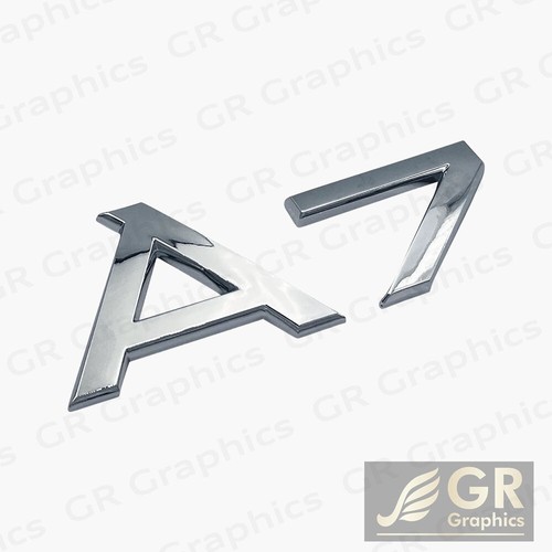 Audi A7 Chrome Silver Emblem Rear Letter Tail Badge Trunk Lid Sport ...
