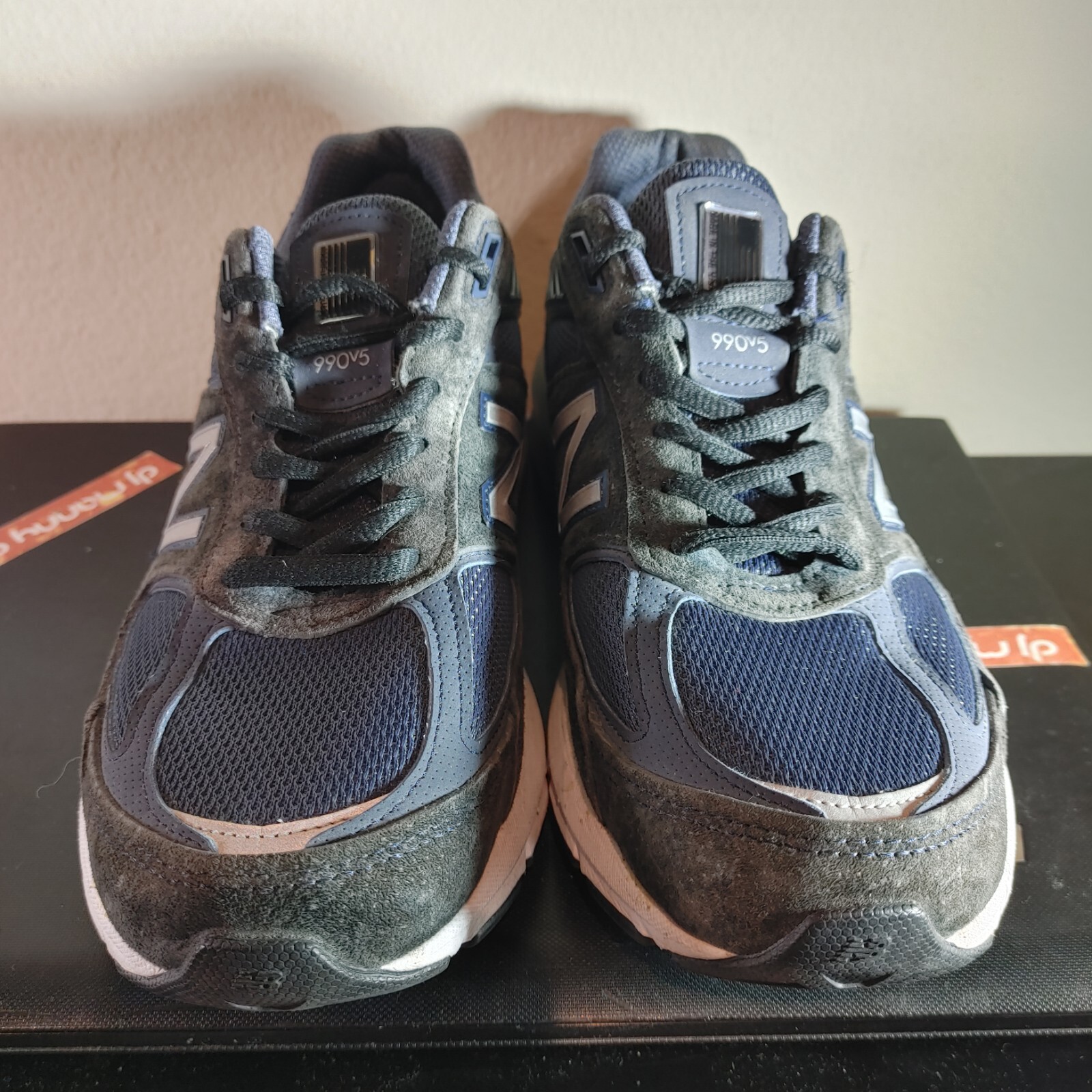 New Balance Iconic 990 Blue Leather Sneakers M990NV5 … - Gem