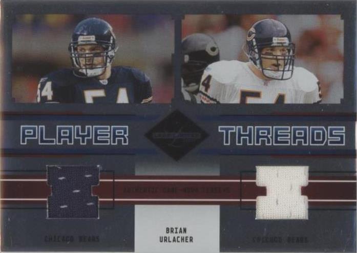 2004 Leaf Limited - Player Threads Brian Urlacher #PT-4 /50 (MEM) for ...