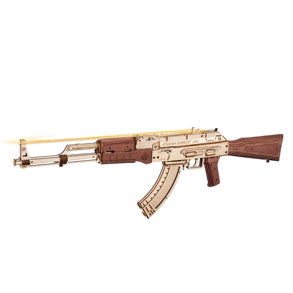 ROKR 3D Wooden Puzzle AK-47 Submachine Gun for Teens / Adults DIY Best ...