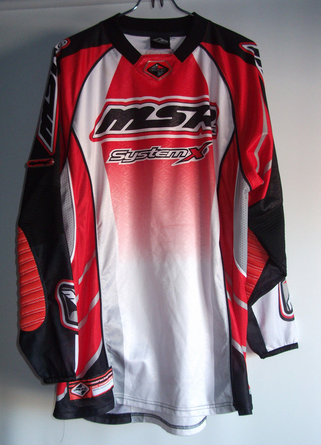 MSR System X Motocross Jersey Small Red Polyester Dirtbike Shirt Top | eBay