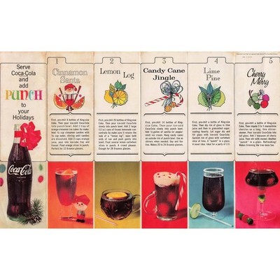 Coca Cola Christmas Holiday Punch Recipe Print Vintage Wall Art Decor ...