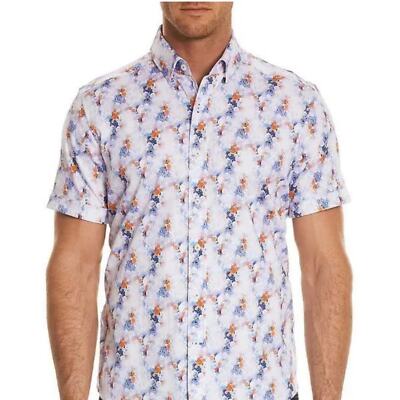 Robert Graham Bodie Tailored Fit Button Up Faded Floral Sport Shirt SZ ...
