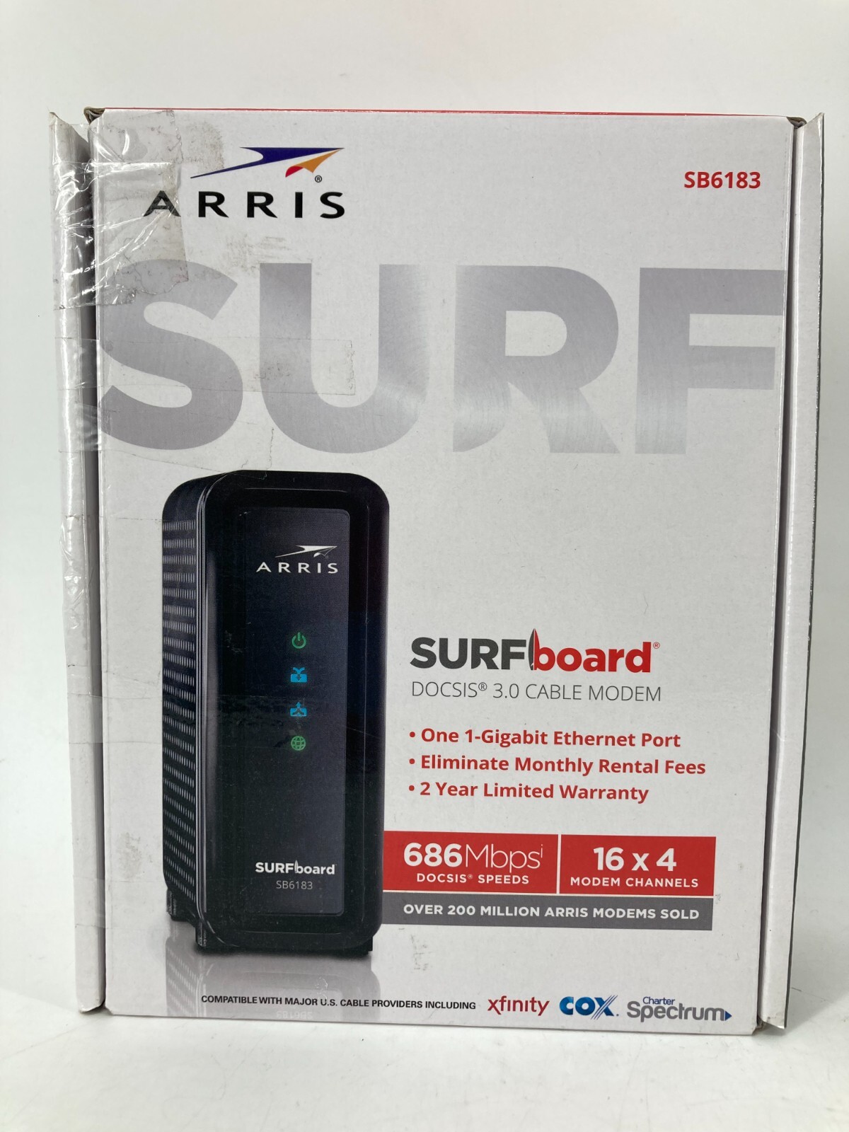 ARRIS SURFboard DOCSIS 3.0 Cable Modem - SB6183 - Black | eBay