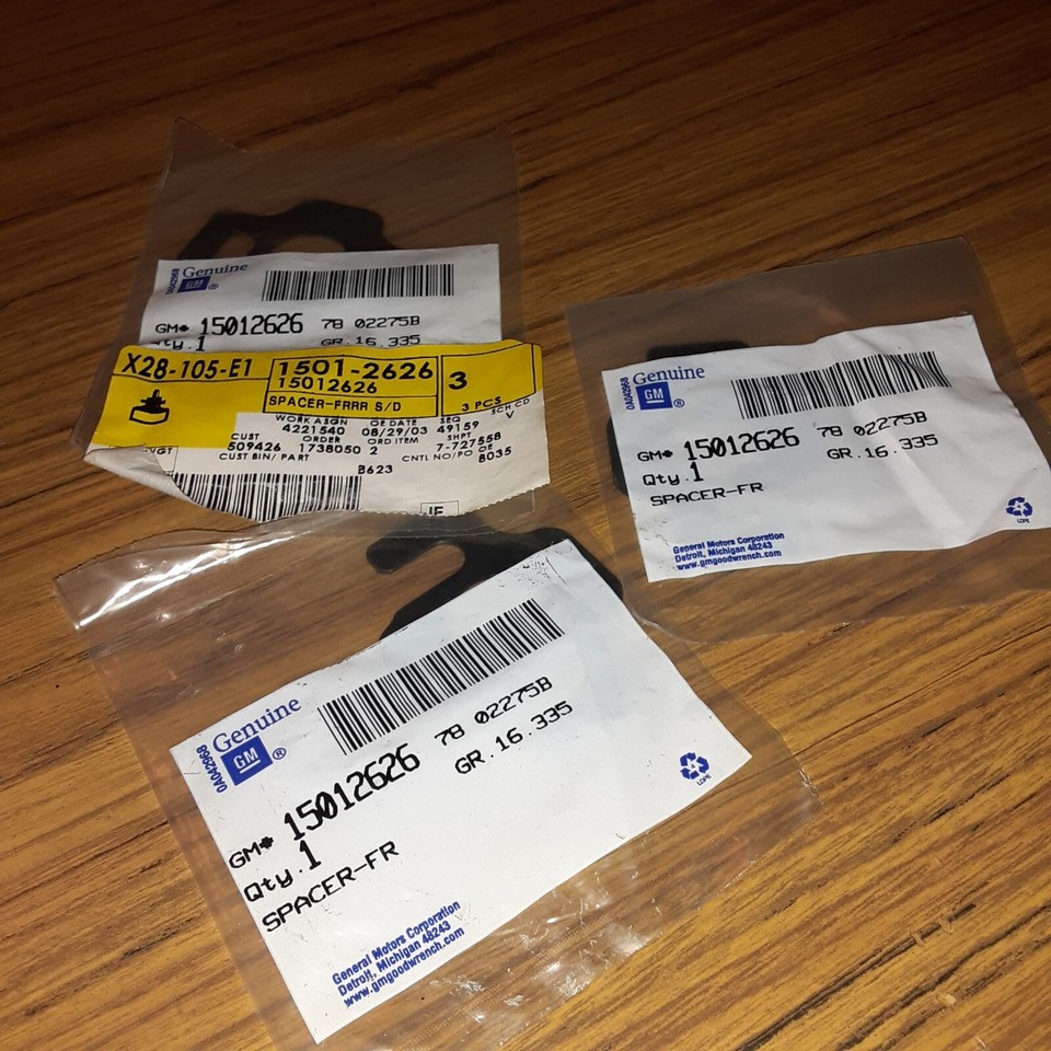 3 NOS OEM 1997-2007 Buick Rear Side Door Lock Strikers GM 15012626 ...