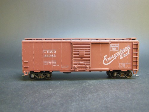 HO SCALE BURLINGTON CB&Q 35789 40' BOX CAR CENTRAL VALLEY TRUCKS | eBay