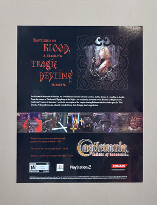 Castlevania Lament of Innocence PS2 Print Ad Artwork Poster Wall Art ...