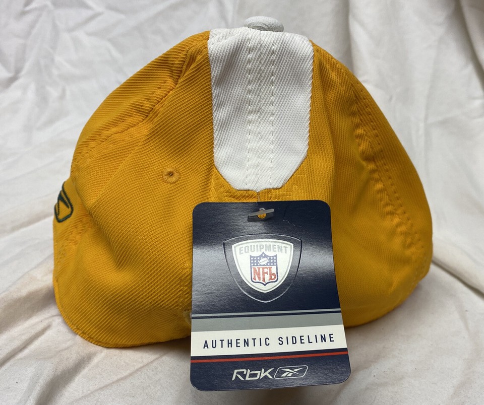 VTG Green Bay Packers Authentic Sidelines Reebok L/XL Hat w/ Original ...