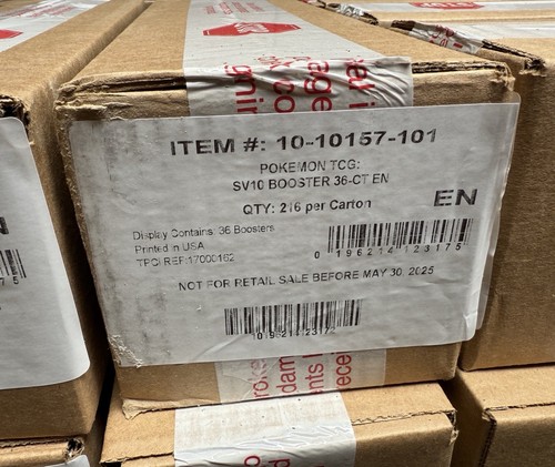 New Pokemon TCG Destined Rivals BOOSTER BOX CASE Factory Sealed 6 Box ...