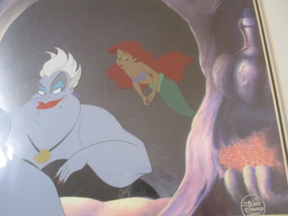 THE LITTLE MERMAID URSULA CEL FRAMED MATTED | eBay
