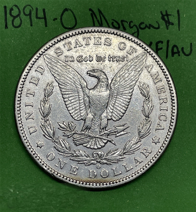 1894-O MORGAN SIL VE R DOLLAR AUTHENTIC HI GRADE U.S. MINT COIN RARE ...