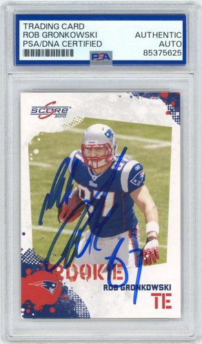 Rob Gronkowski 2010 Score Autographed Rookie RC Signed Auto #383 ...