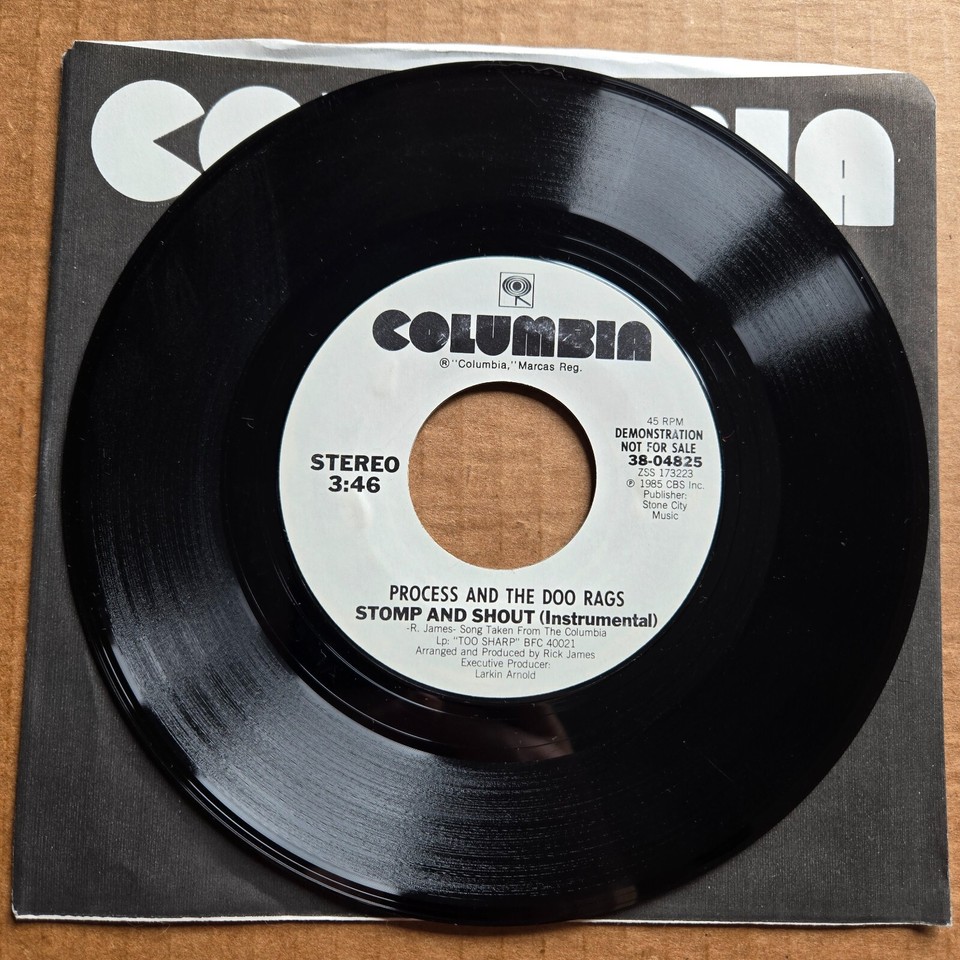 PROCESS AND THE DOO RAGS Stomp And Shout DJ PROMO 45 7" Record Vinyl ...