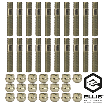 M14 x 1.5 Stud Conversion Kit 20x 80mm Studs & Radius Nuts | eBay