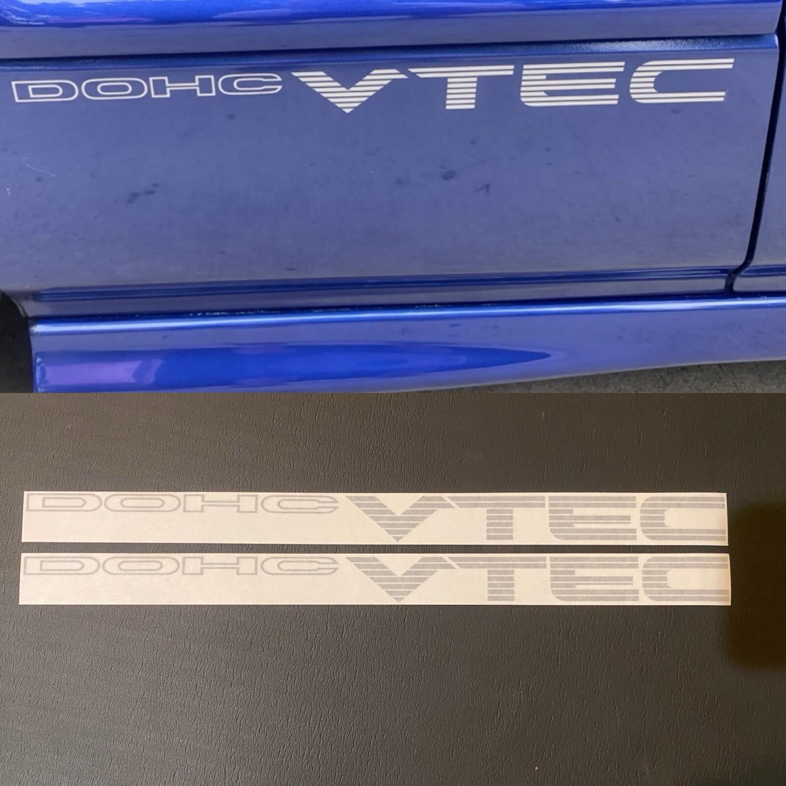 DOHC Vtec Sticker For 92-00 Honda Civic Si Die Cut Vinyl 1.2" x 16" | eBay