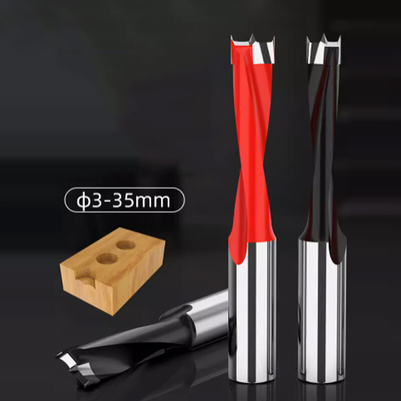 3mm-35mm Woodworking Row Drill Bits Hole Opener 70mm Long Carbide Drill ...