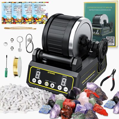 Professional Rock Tumbler Kit,2.5Lb Stone Tumbler / Rock Polisher ...