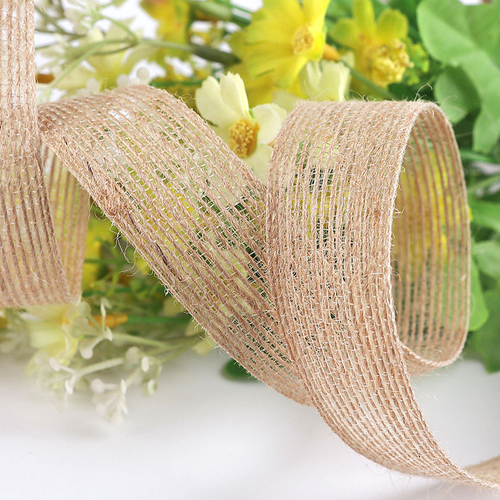 10M Jute Rope Twine Trim Nature Crafts Hollow Out Ribbon for DIY Bag ...