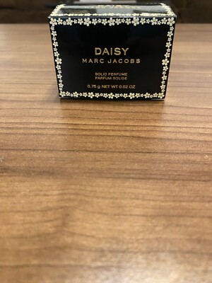 Marc Jacobs Daisy Gold-Tone Enamel Flower Ring Size 7.75 Perfume Solid ...