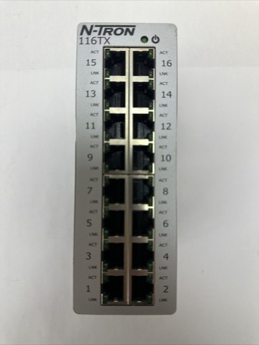 N-TRON 116TX ETHERNET SWITCH 16 PORT 10-49VDC 300mA | eBay