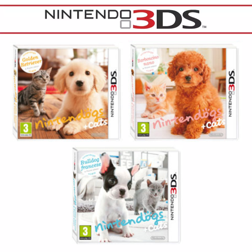 Nintendogs + Catz Vari Pour NINTENDO 3DS 2DS Multilingue Jeu D'occasion ...