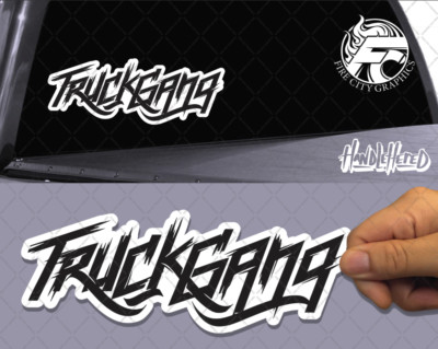 Truck Gang Truck Sticker Decal for Truck Car Bumper Window Laptop Door ...
