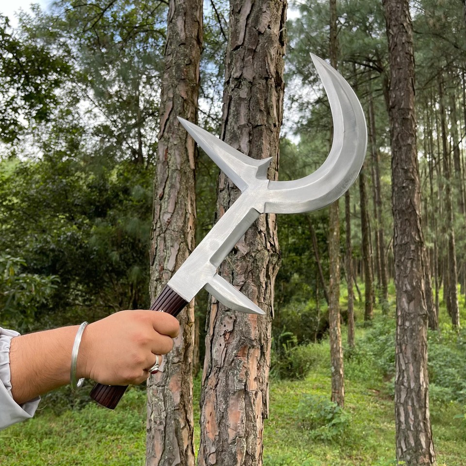 Hunga Munga African Mambele Knife Carbon Steel Blade with Sheath ...