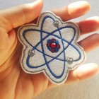 Atom Patch Embroidered Science Iron-On 3" | eBay