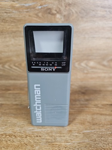 Sony Watchman Black and White TV Model FD-10A 1986 CRT Portable Analog ...