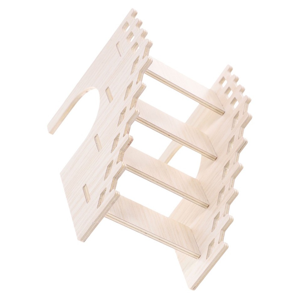 Small Animal Wooden Ladder Hamster Toy Climbing Ladder Pet Cage Decor ...