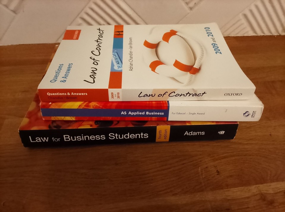 BOOK - Bundle Of X3 Business Law Academic Textbooks Paperback Books | eBay