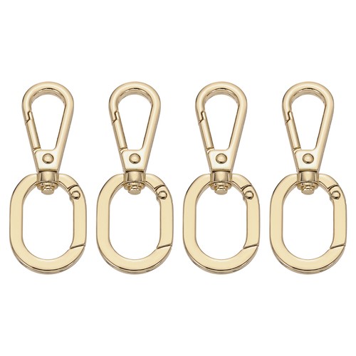 4Pcs Double Opening Spring Snap Hooks with Lobster Claw Clasp, Light ...